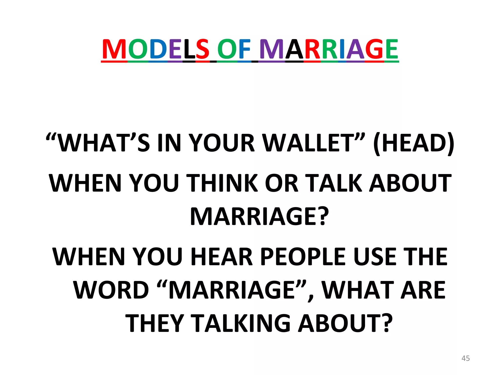 Marriage models | PPT