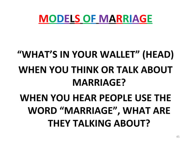 Marriage models | PPT