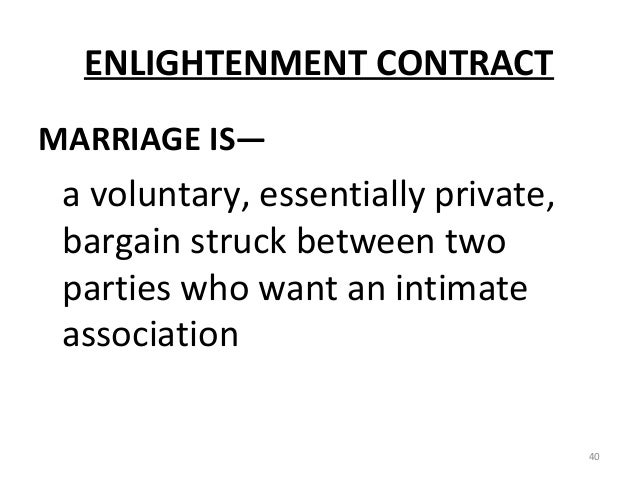 Marriage models