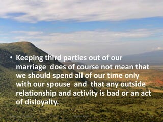 Marriage Must be Protected from Third Parties | PPTX