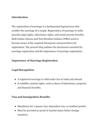 Marriage Registration is Made Easy_ Documents & Process for Indians ...