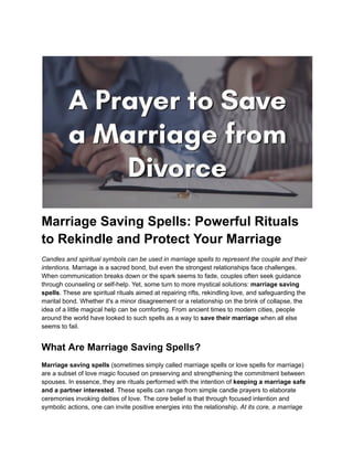 Marriage Saving Spells_ Powerful Rituals to Rekindle and Protect Your ...