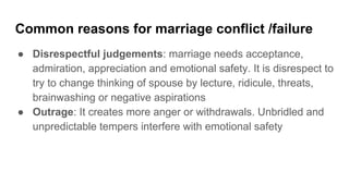 Marriage & You: Reasons behind broken marriages & how to resolve them | PDF