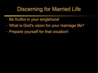 Married vocation | PDF