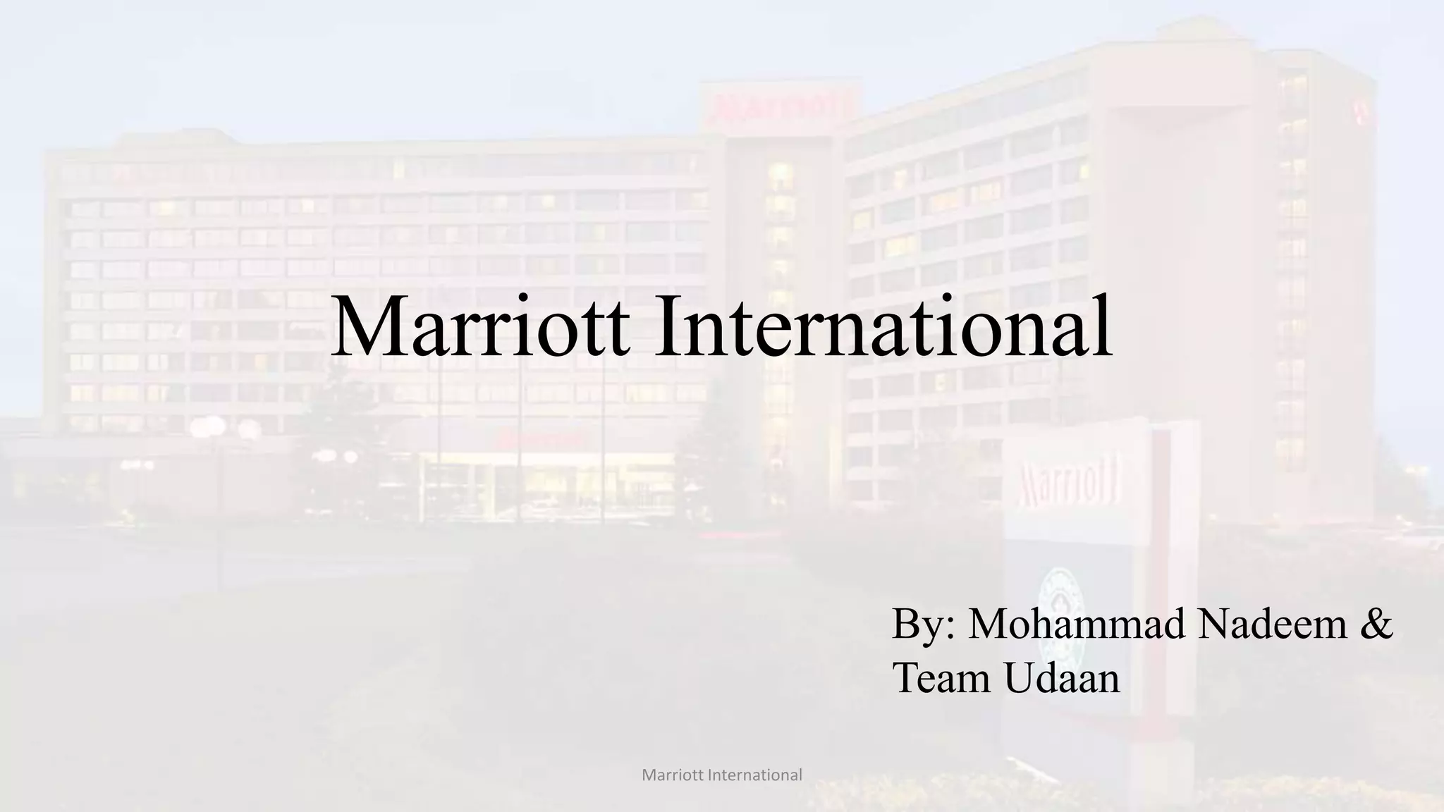 B.F.R.ON Marriott PRESANTATION | PPT