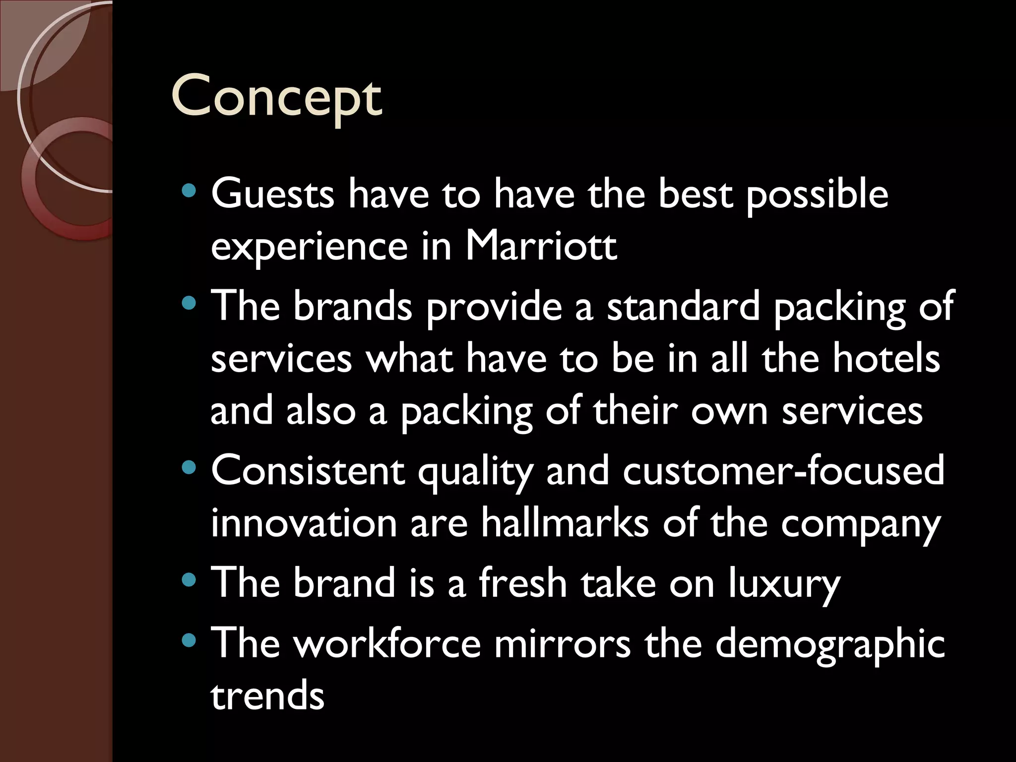 Marriott, Group Six | PPT | Hospitality Industry | Industries