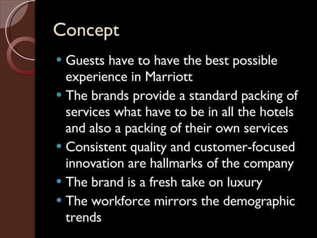Marriott, Group Six | PPT | Hospitality Industry | Industries