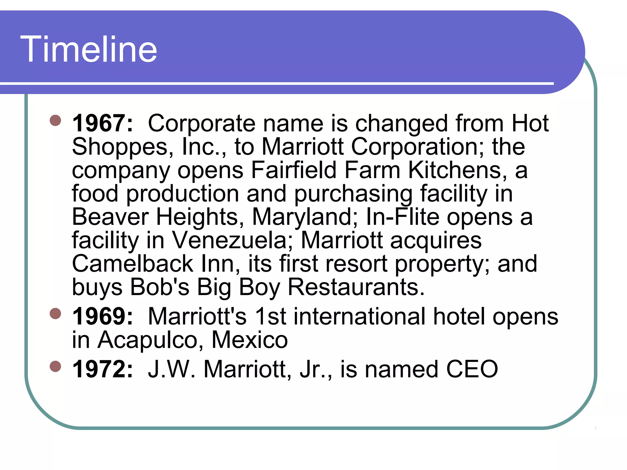 Marriott International | PPT