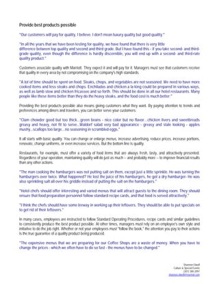 Marriott Management Philosophy | PDF