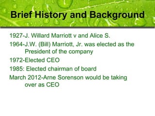 Marriott Company by Candace Dawn Fernandez | PPT