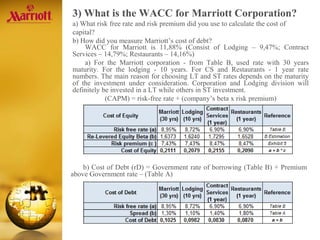 Marriott Corporation. Cost of Capital | PPT