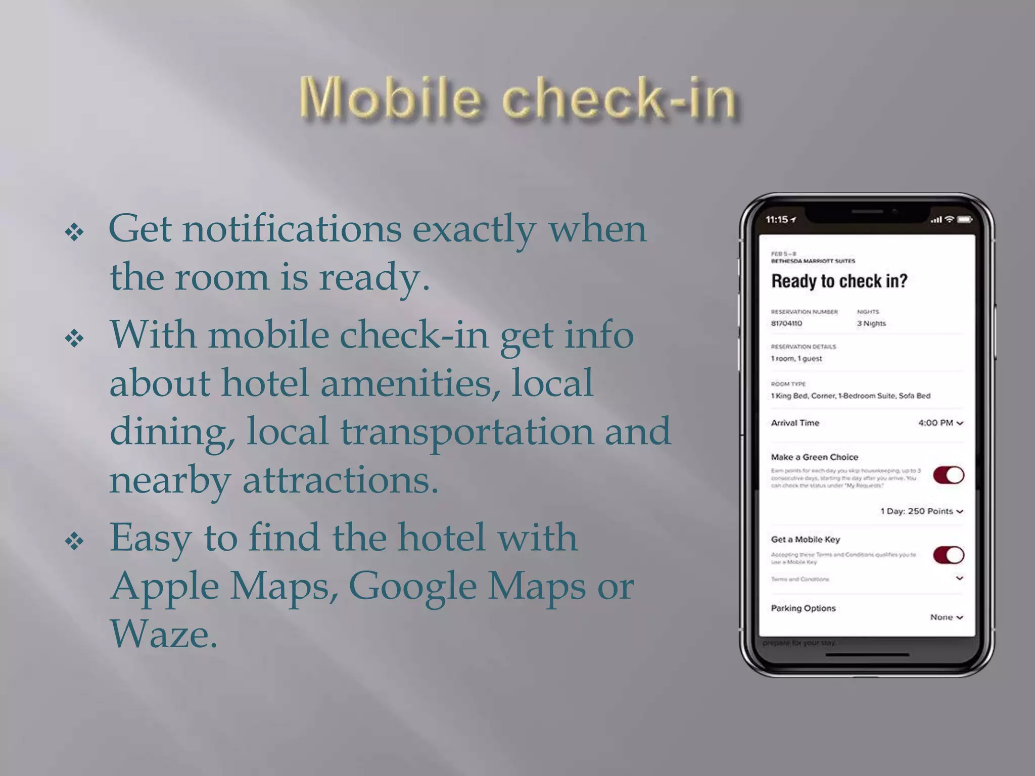 Marriott's mobile app | PPTX