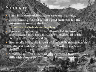history of deadwood and black hills mining - august 2014 | PDF