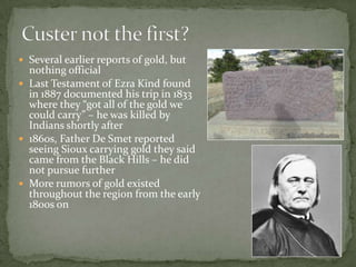 history of deadwood and black hills mining - august 2014 | PDF