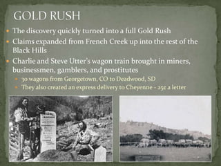 history of deadwood and black hills mining - august 2014 | PDF