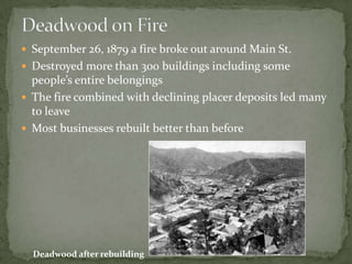 history of deadwood and black hills mining - august 2014 | PDF