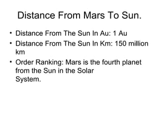 Mars | PPT