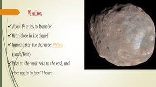 Lets talk about Planet Mars | PPTX