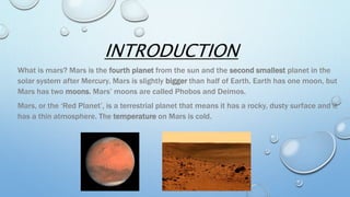 Mars Planet Brochure