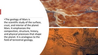 mars slide with wonderful pictures and information focused on mars | PPT
