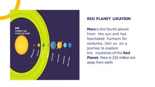 mars slide with wonderful pictures and information focused on mars | PPT