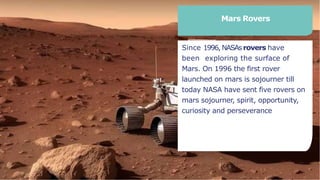 mars slide with wonderful pictures and information focused on mars | PPT