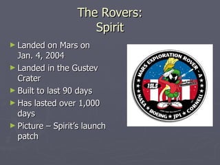 Mars Exploration Rover Mission Patch