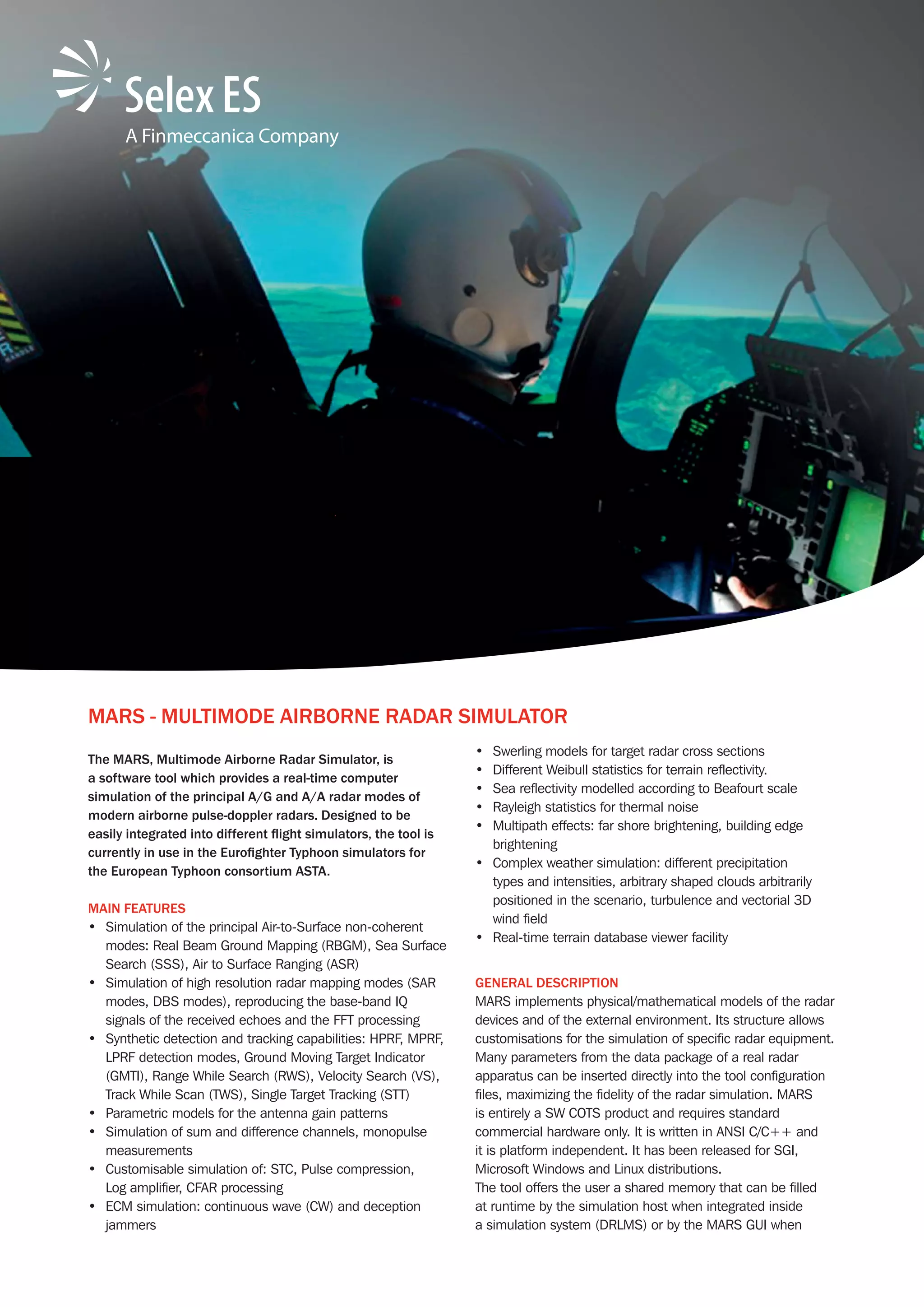 Mars multimode-airborne-radar-simulator | PDF