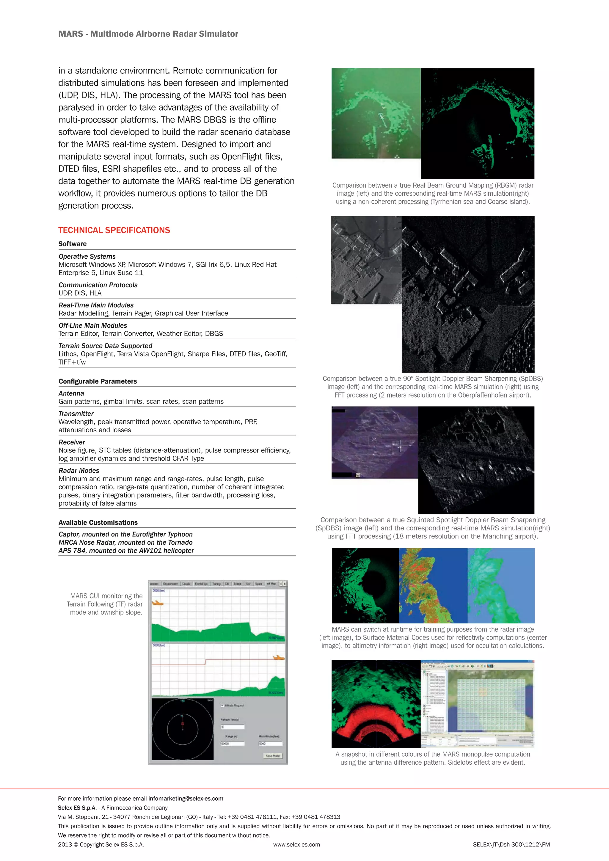 Mars multimode-airborne-radar-simulator | PDF