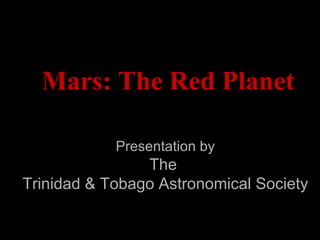 Mars - The Red Planet | PPT | Geography | Science
