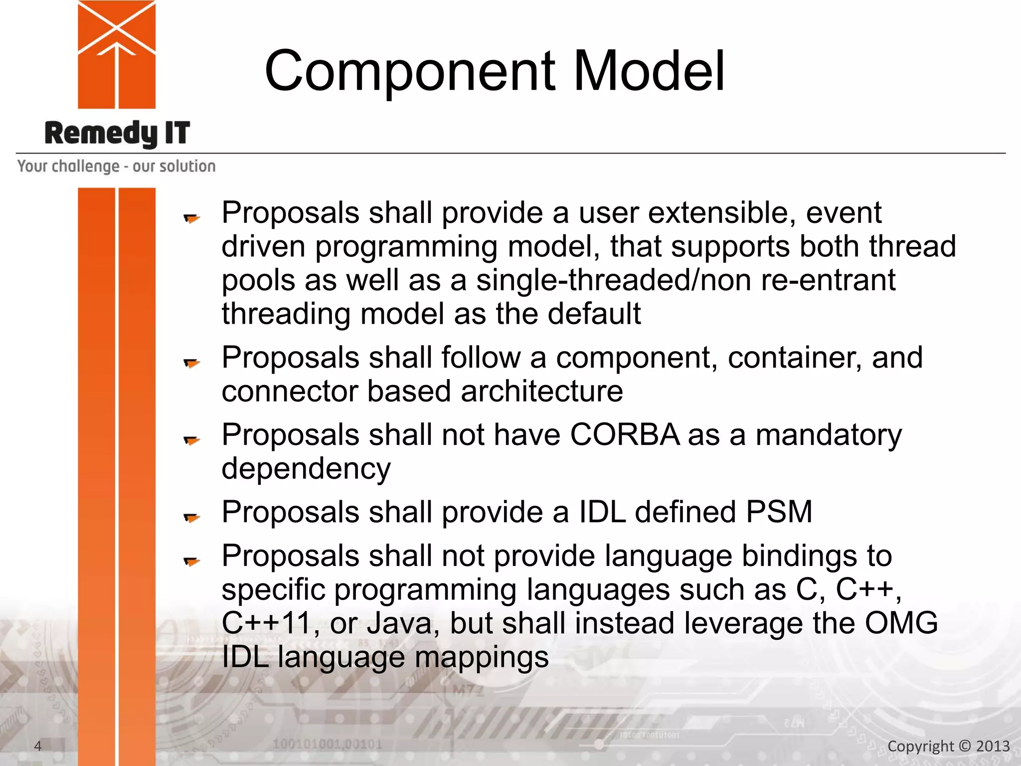 Draft Request For Proposal Unified Component Model for Distributed ...