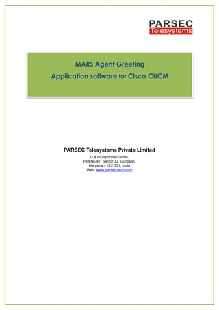 MARS Agent Greeting for Cisco | PDF | Computer Software and ...