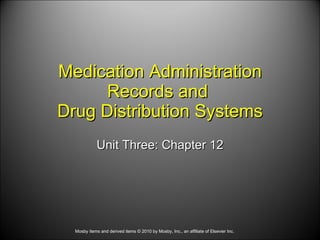 Ma Rs And Drug Distrubution Systems | PPT