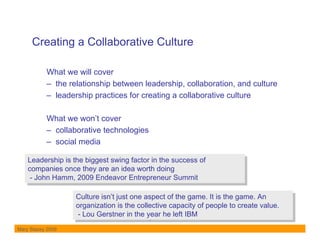 Leading a Collaborative Culture | PPT