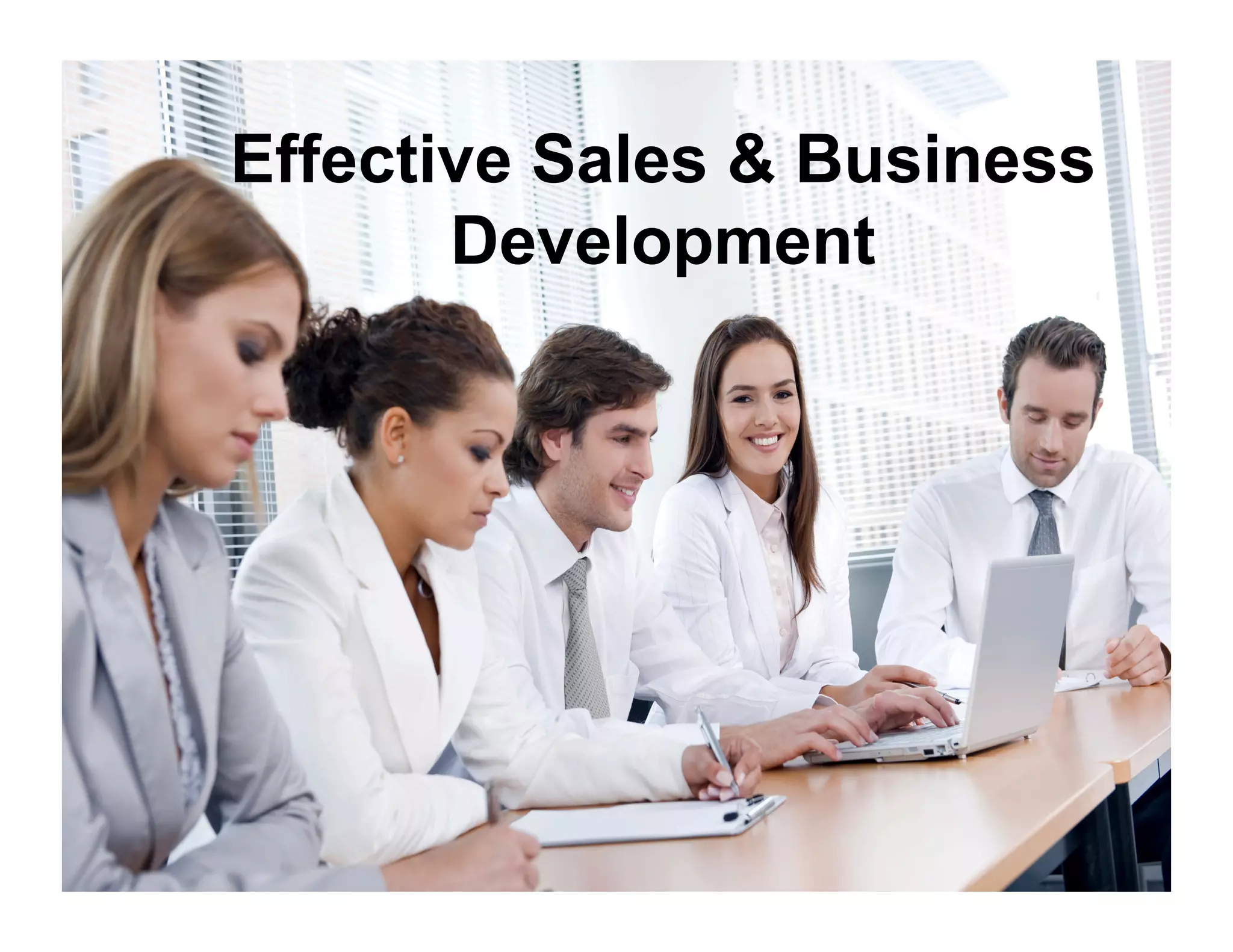 Effective Sales and Business Development | PDF