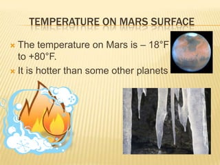 Mars By Lina | PPTX | Geography | Science