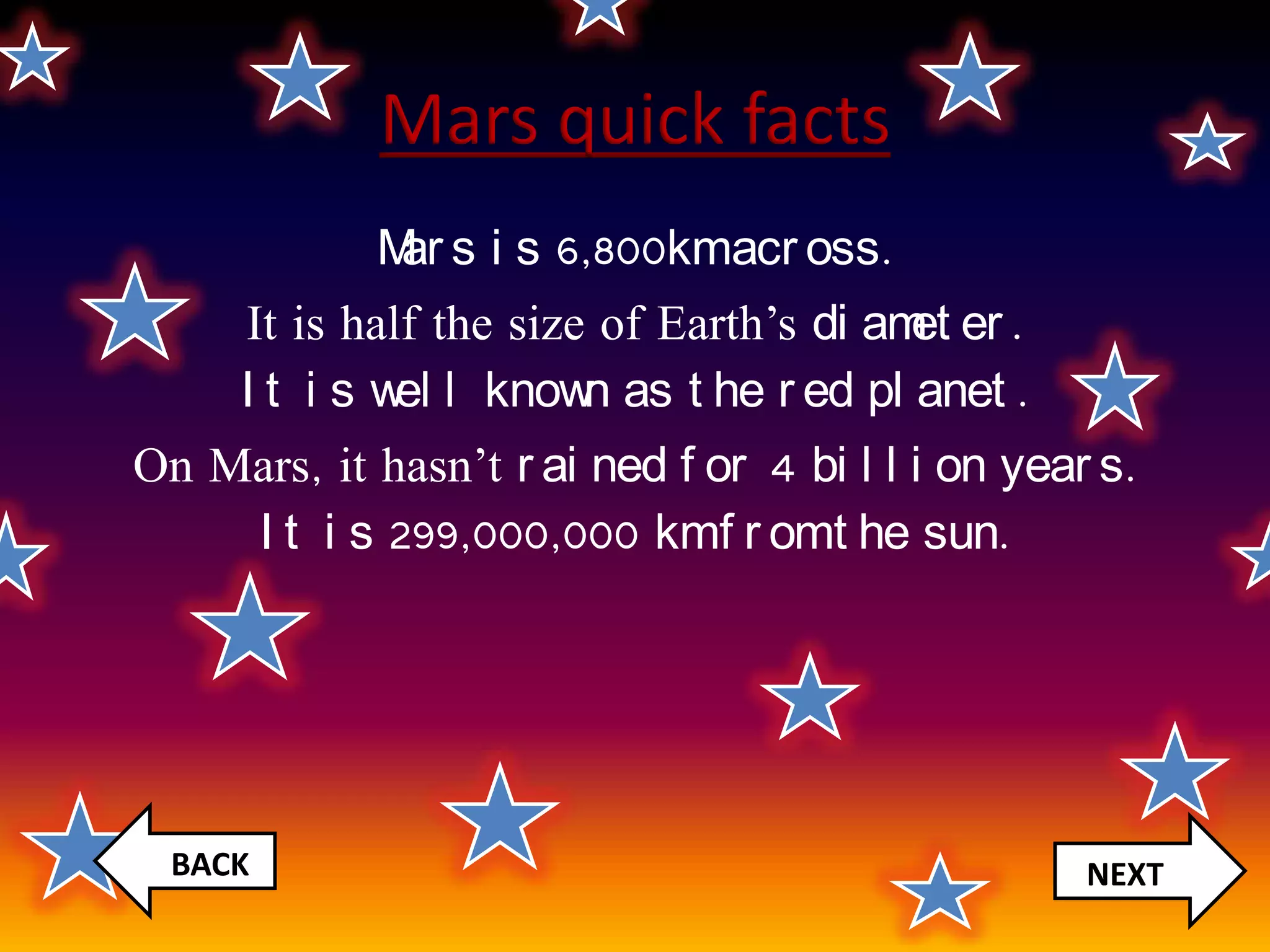 Mars by sian saunders | PPTX