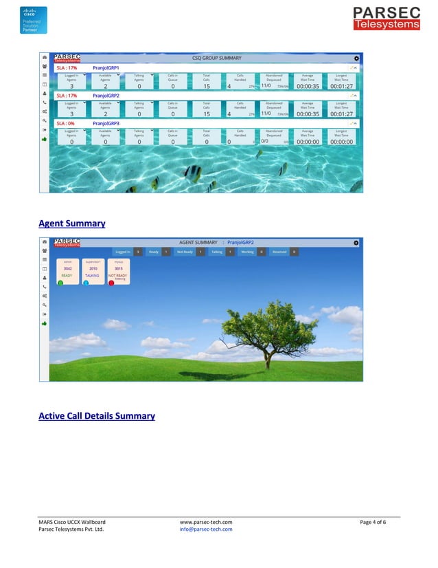 MARS Cisco UCCX Wallboard | PDF