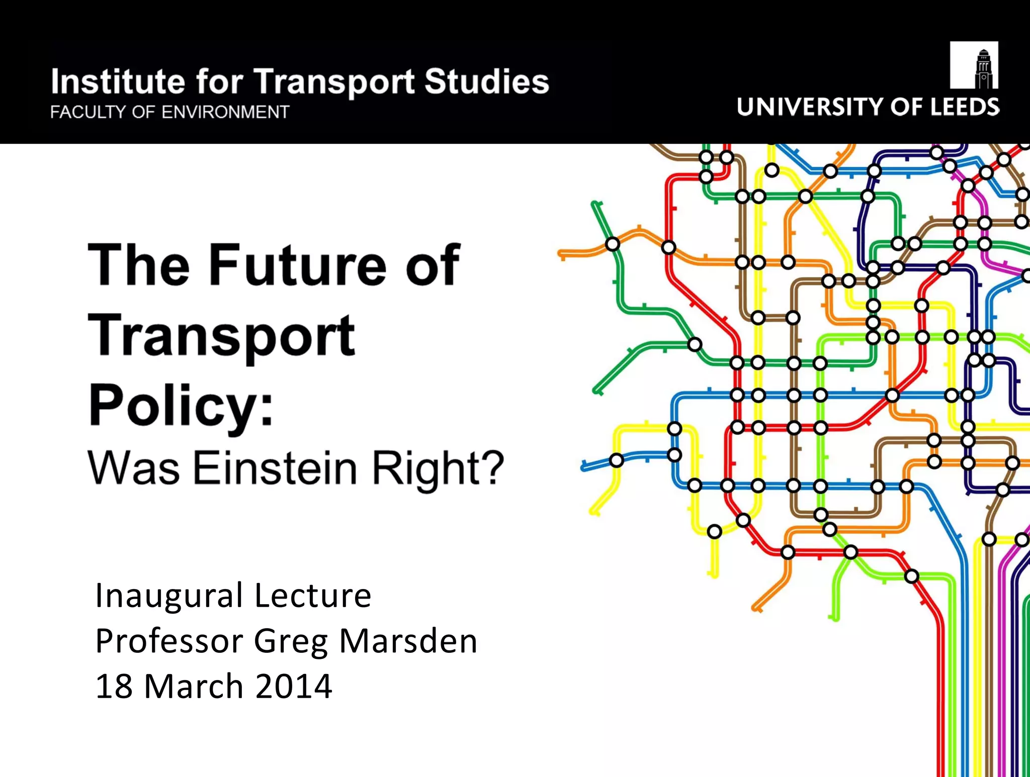 The Future of Transport Policy: was Einstein right? | PDF