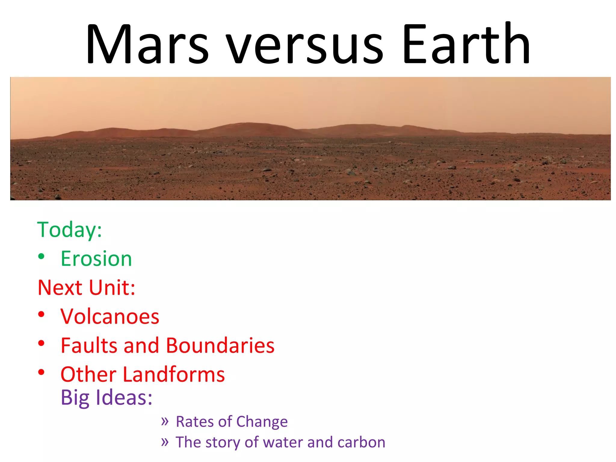 Mars Erosion | PPT