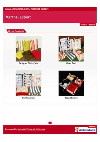 Marshal Export, Karur, Home Textile. | PDF