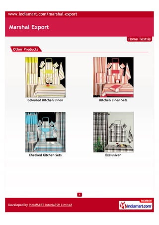 Marshal Export, Karur, Home Textile. | PDF