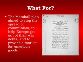 Marshall Plan | PPT