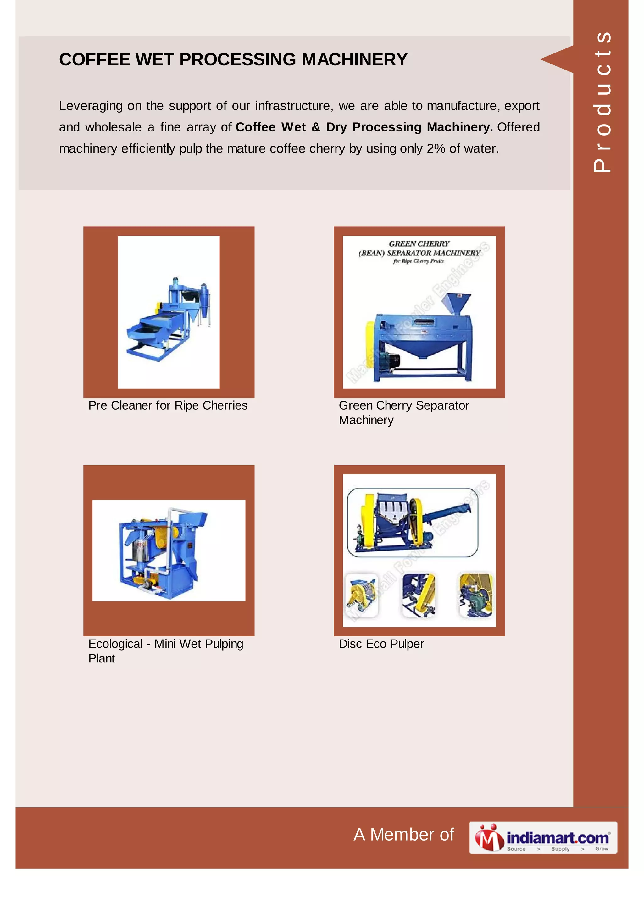 Marshall Fowler Engineers India Private Limited, Coimbatore, Coffee ...