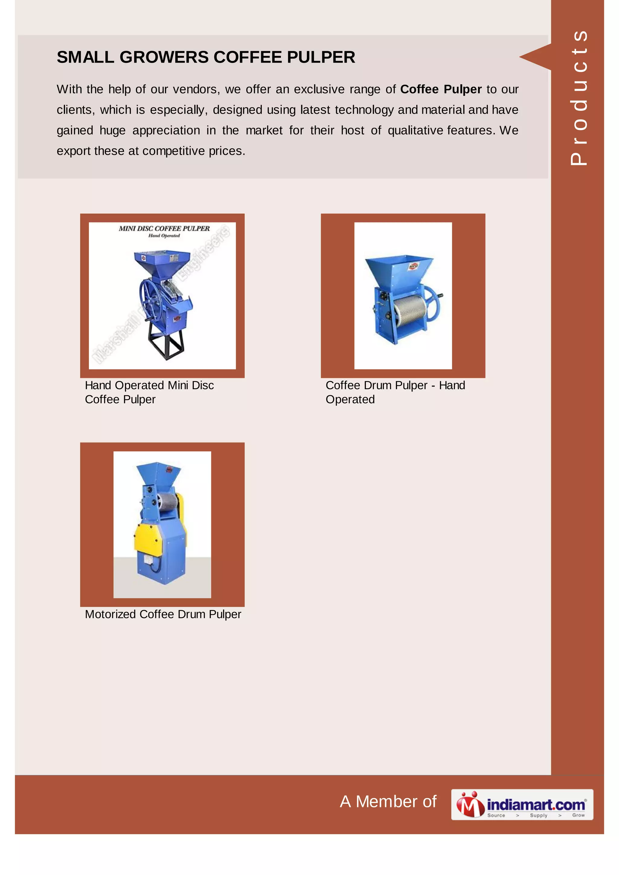 Marshall Fowler Engineers India Private Limited, Coimbatore, Coffee ...