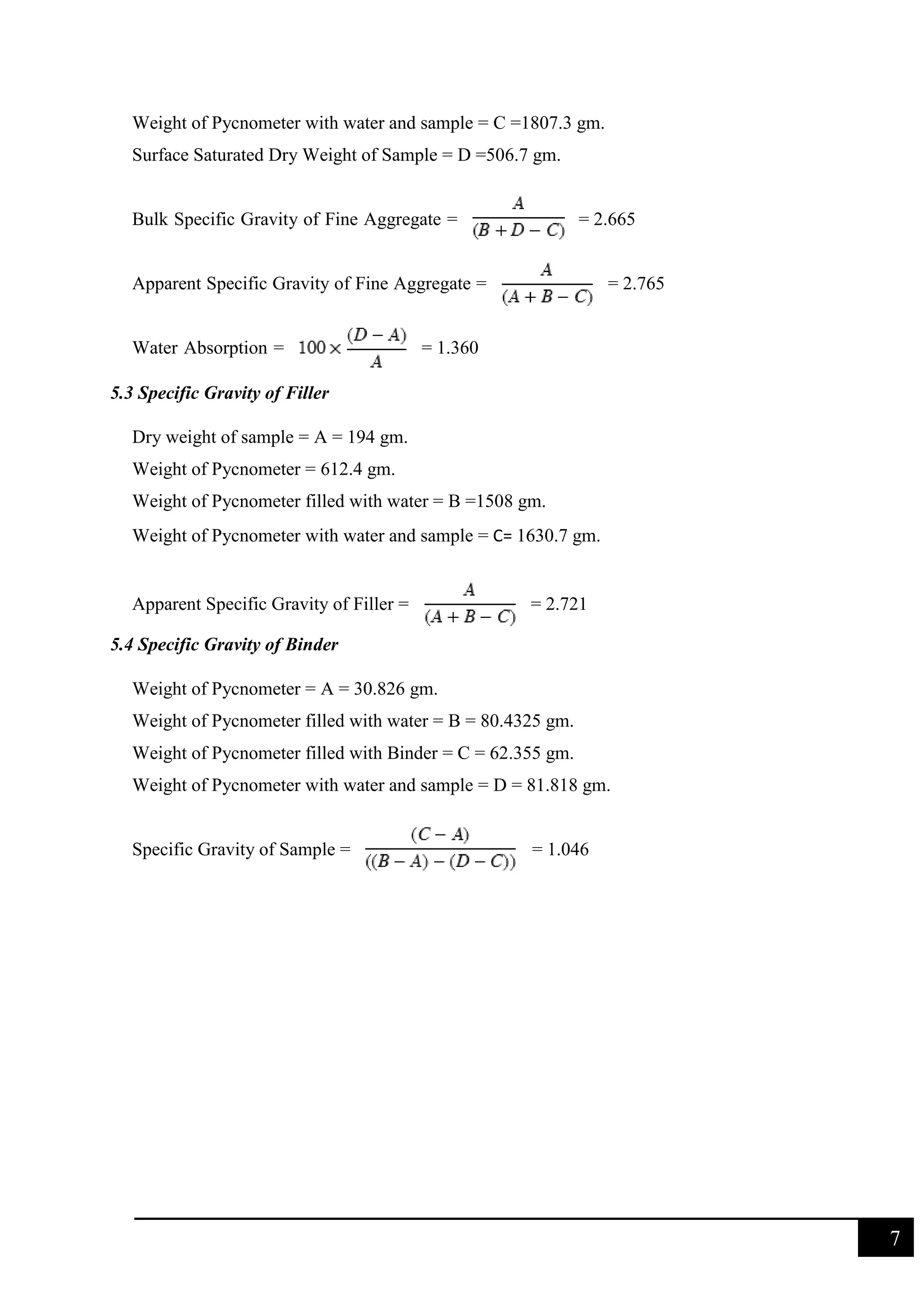 Marshall Mix Design: Lab Report | PDF
