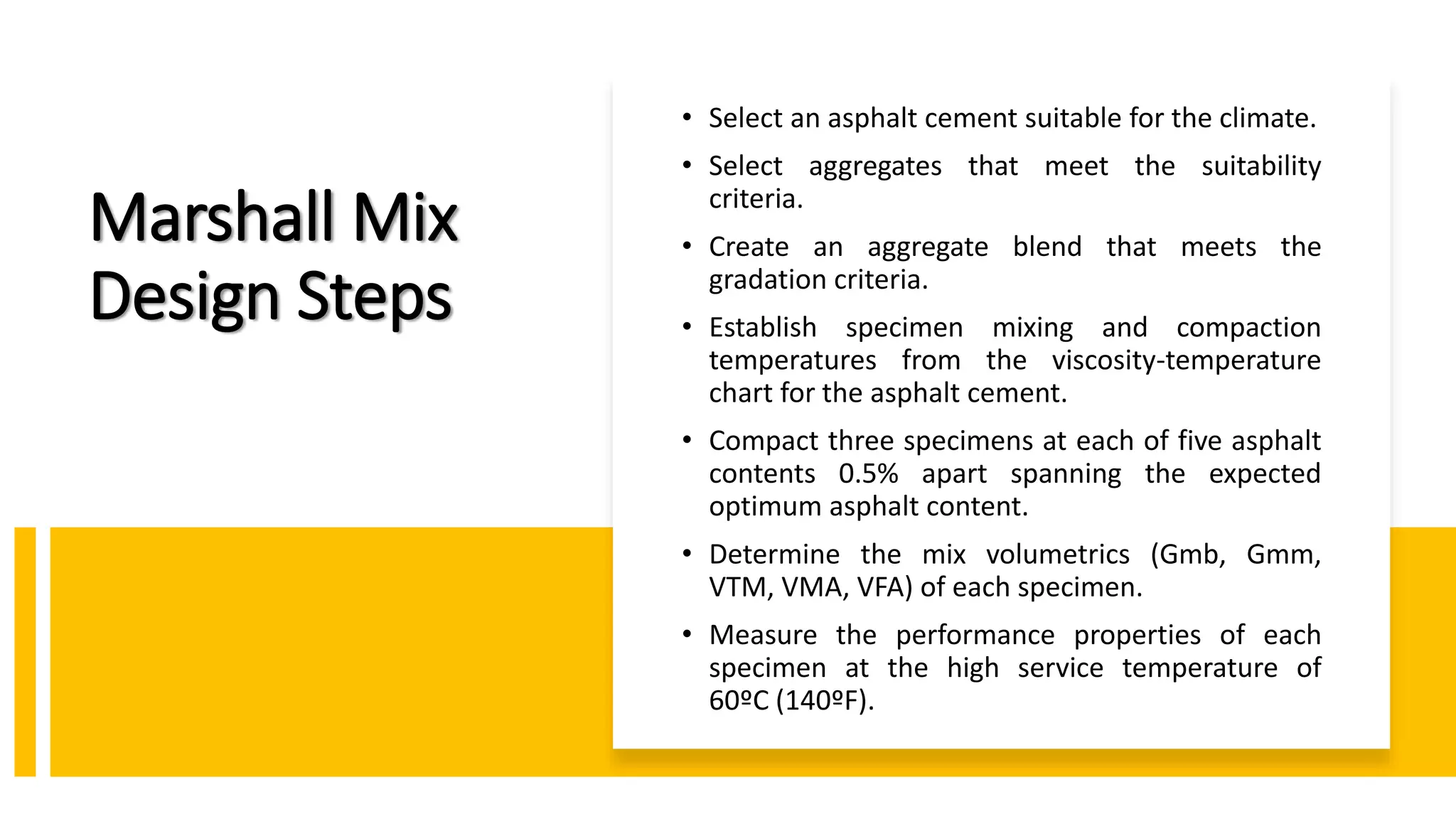 Marshall method of mix design | PPTX