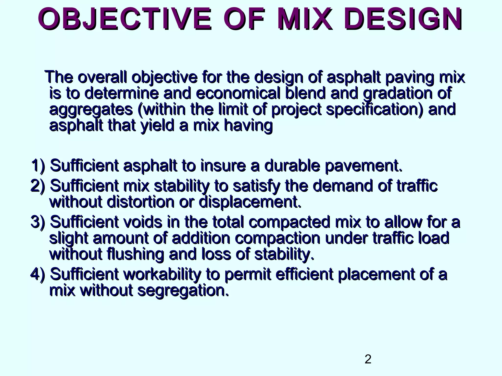 Marshall mix design method | PPT