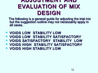 Marshall mix design method | PPT