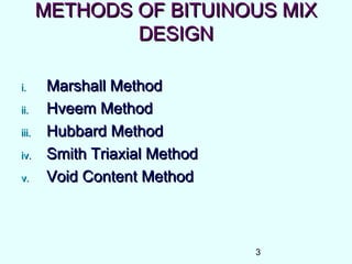 Marshall mix design method | PPT